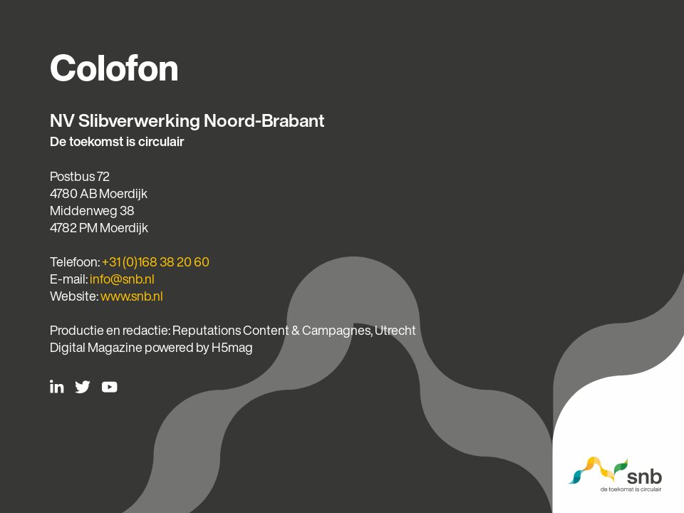 Colofon - SNB Magazine Limited Edition